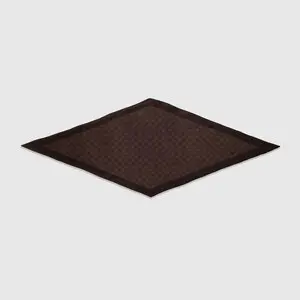 Gucci Printed Silk Twill Diamond Scarf - Black