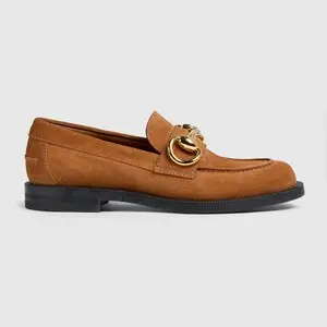 Gucci Suede Loafers With Horsebit Detail