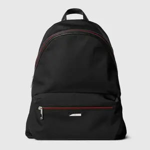 Gucci Tag Medium Nylon Backpack