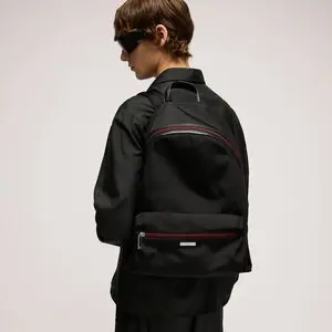Gucci Tag Medium Nylon Backpack