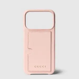 Gucci Case For Iphone 17 Pro Leather - Pink