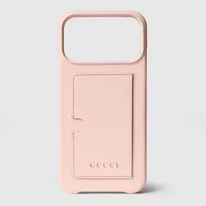 Gucci Case For Iphone 17 Pro Max Leather - Pink