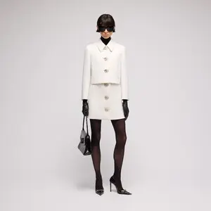 Gucci Crêpe Wool Jacket With Double G Button