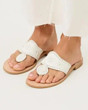 Lilly Pulitzer® Jack Rogers Jacks Leather Flat Sandal