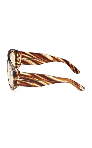 TOM FORD Bronson Acetate Sunglasses - Brown