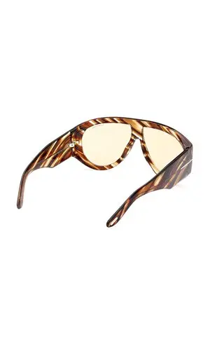 TOM FORD Bronson Acetate Sunglasses - Brown