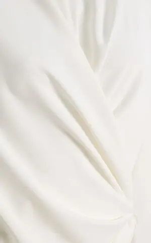 SLOAN Wrap Draped Chiffon Top
