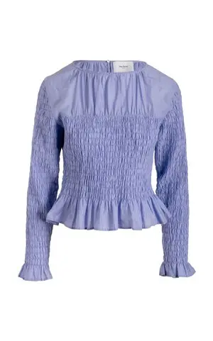 Merlette Cielo Cotton Voile Top - Purple