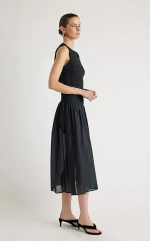 Merlette Sofia Cotton Voile Dress - Black