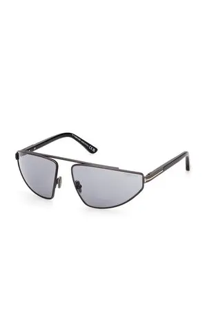 TOM FORD Parker Aviator-frame Metal Sunglasses