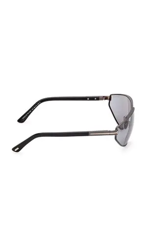 TOM FORD Parker Aviator-frame Metal Sunglasses