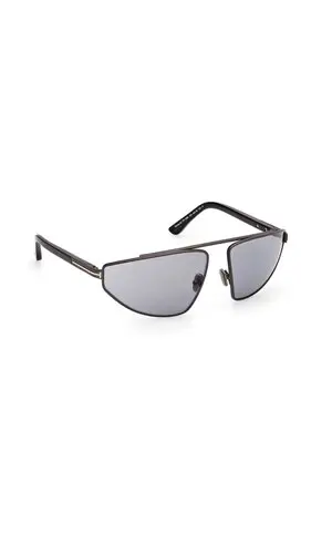 TOM FORD Parker Aviator-frame Metal Sunglasses