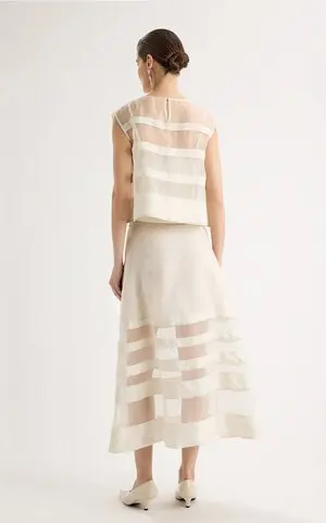 Merlette Valentina Silk Organza Skirt