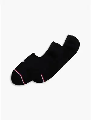 Tommy Hilfiger Print No-show Sock 2-pack - Deep Black/multi