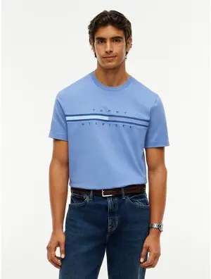 Tommy Hilfiger Tonal Flag Logo T-shirt - Washed Ink