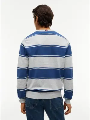 Tommy Hilfiger Rugby Stripe Crewneck Sweater