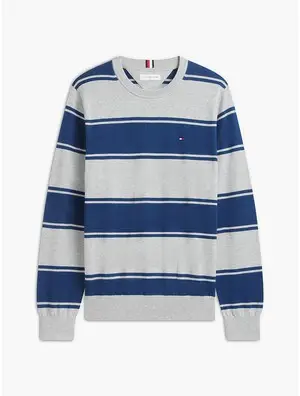 Tommy Hilfiger Rugby Stripe Crewneck Sweater