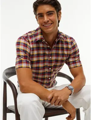 Tommy Hilfiger Regular Fit Plaid Oxford Shirt