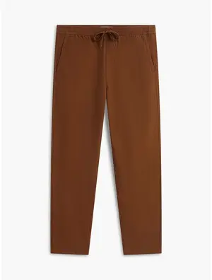 Tommy Hilfiger Stretch Cotton Trousers With Drawstring Waistband