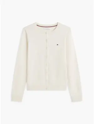 Tommy Hilfiger Fine Knit Cardigan With Logo Detail