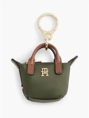 Tommy Hilfiger Monogram Coin Purse Bag Charm - Green
