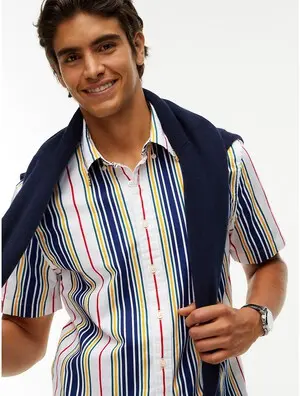 Tommy Hilfiger Regular Fit Multi-stripe Oxford Shirt