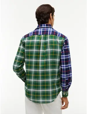 Tommy Hilfiger Regular Fit Mixed-tartan Oxford Shirt