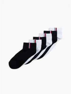Tommy Hilfiger Signature Sport Quarter Top Sock 6-pack - White Multi