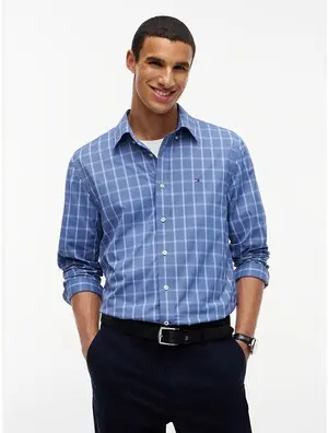 Tommy Hilfiger Regular Fit Th Performance Windowpane Shirt