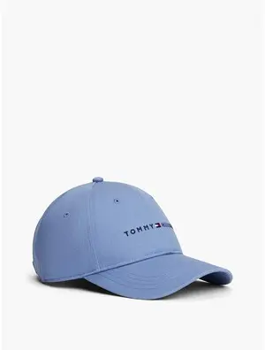 Tommy Hilfiger Embroidered Logo Baseball Cap - Washed Ink