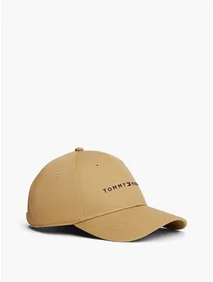 Tommy Hilfiger Embroidered Logo Baseball Cap - Dark Dune
