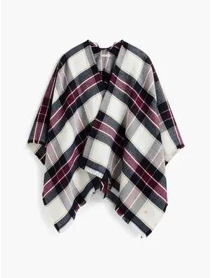 Tommy Hilfiger Tartan Cape - Ivory/multi
