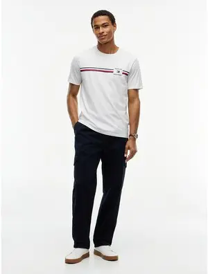 Tommy Hilfiger Signature Stripe T-shirt - Ecru