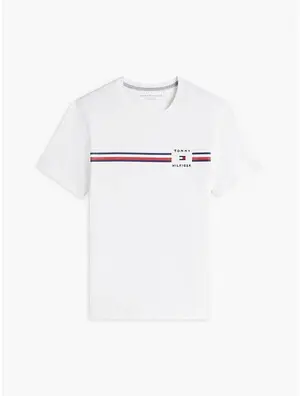 Tommy Hilfiger Signature Stripe T-shirt - Ecru