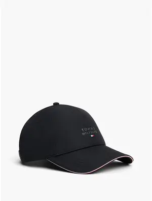 Tommy Hilfiger Hilfiger Logo Baseball Cap - Black