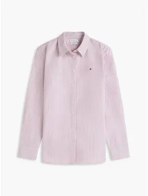 Tommy Hilfiger Regular Fit Striped Stretch Oxford Shirt