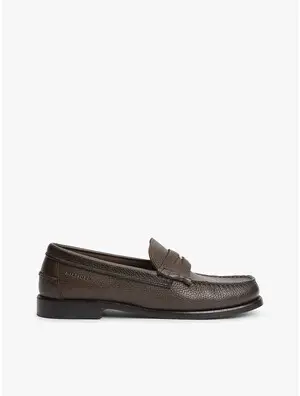 Tommy Hilfiger Pebble Grain Leather Penny Loafers