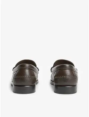 Tommy Hilfiger Pebble Grain Leather Penny Loafers