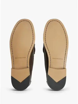 Tommy Hilfiger Pebble Grain Leather Penny Loafers