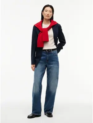 Tommy Hilfiger Ribbed Contrast-collar T-shirt