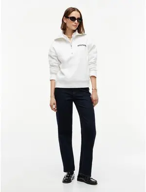 Tommy Hilfiger Flocked Monotype Quarter-zip Sweatshirt