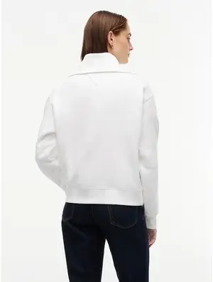 Tommy Hilfiger Flocked Monotype Quarter-zip Sweatshirt
