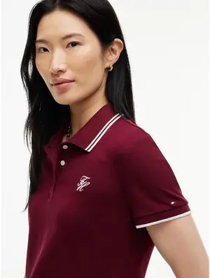 Tommy Hilfiger Script Monogram Tipped Polo