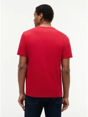 Tommy Hilfiger 1985 Flag Logo T-shirt - Medium Red
