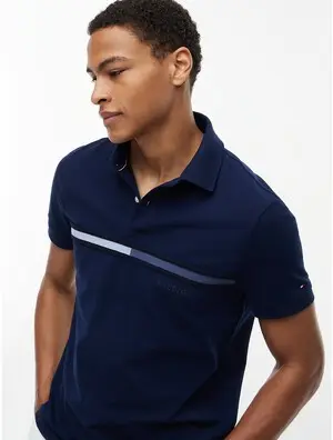 Tommy Hilfiger Regular Fit Signature Flag Stripe Polo