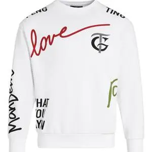 THE GT ATELIER Mother Tongue Printed Crewneck Sweatshirt - White