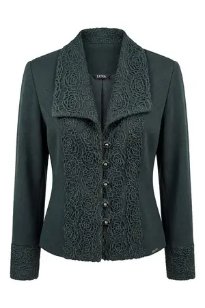 LUNA FASHION HOUSE Tailored Lace Blazer