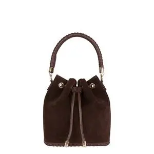 SAONARA BRAND Bucket Bag Chocolat Suede Limited Edition