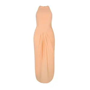 THE GT ATELIER Neutrals Peach Maxi Dress