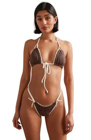 DIPPIN DAISY'S Corsica Triangle Bikini Top - Brunette